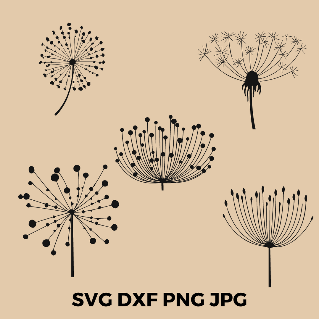 Plotterdatei Bundle Pusteblume — Naehmaschinen Liebling